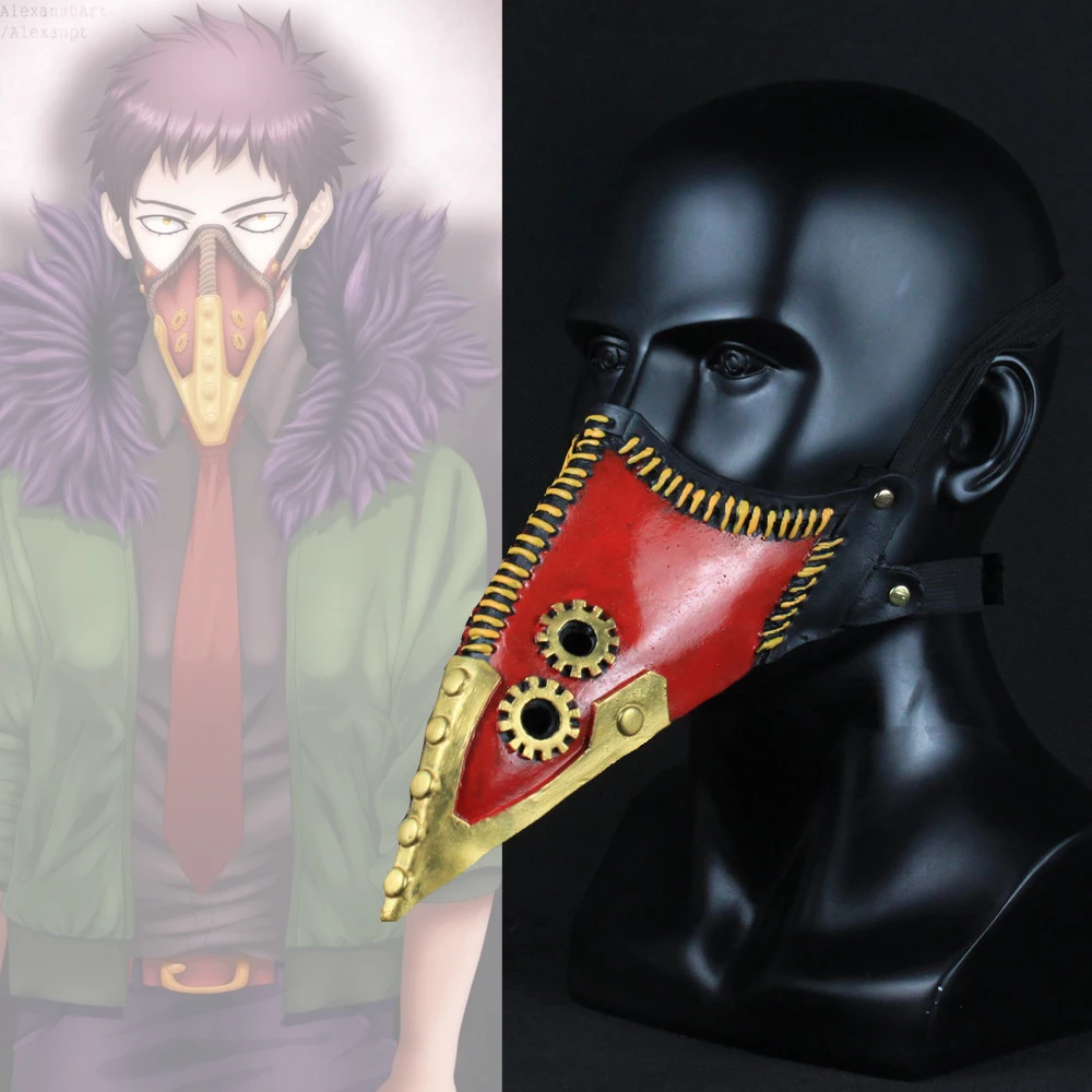 Overhaul Cosplay Mask Crow My Hero Academia Animal Beak Half Face Mask ...