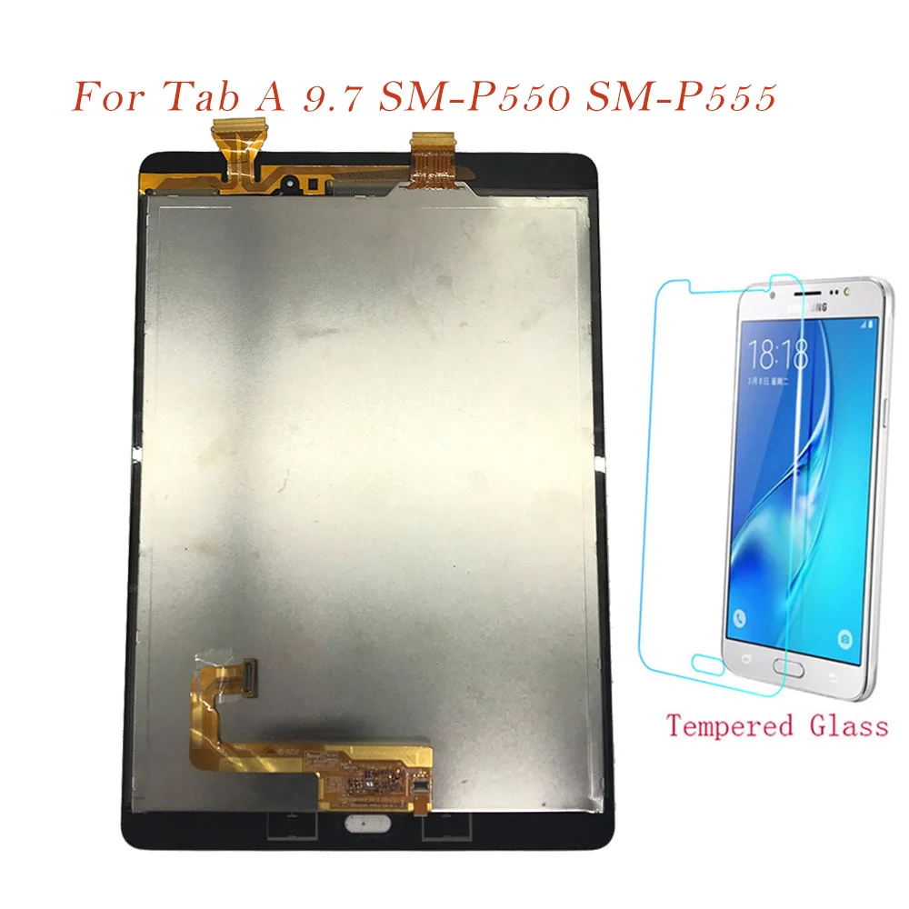 삼성 갤럭시 탭 a 9.7 p550 p555 SM P550 SM P555 lcd 디스플레이 터치 스크린 디지타이저 어셈블리 센서 ...