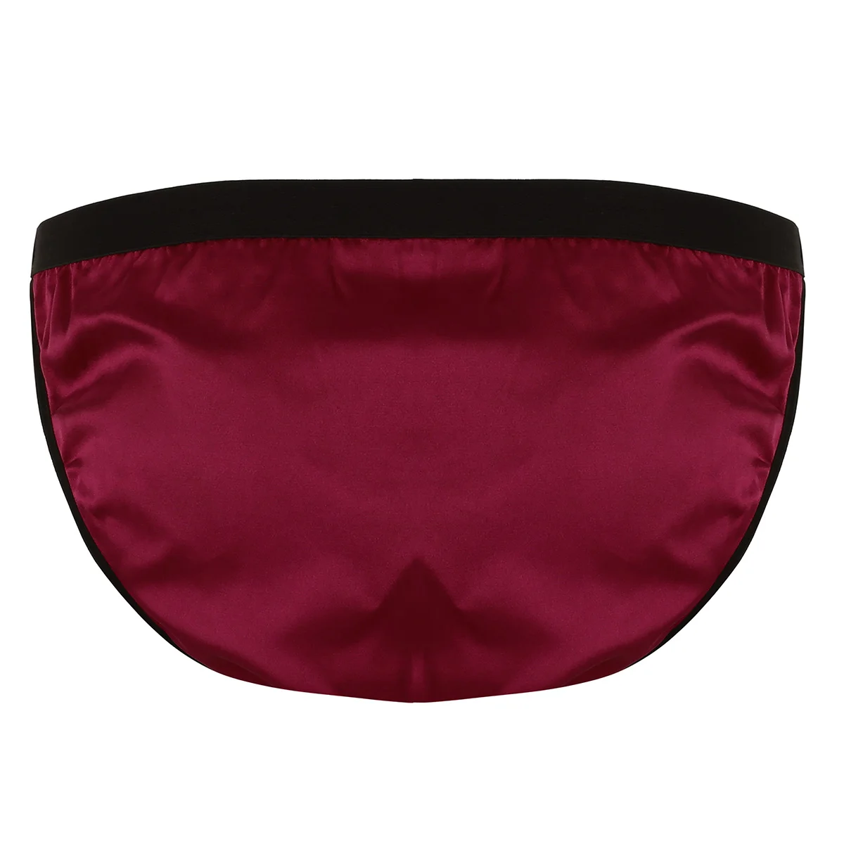 iEFiEL Mens Gay Lingerie Shiny Fabric Bulge Pouch Low Rise High Cut ...