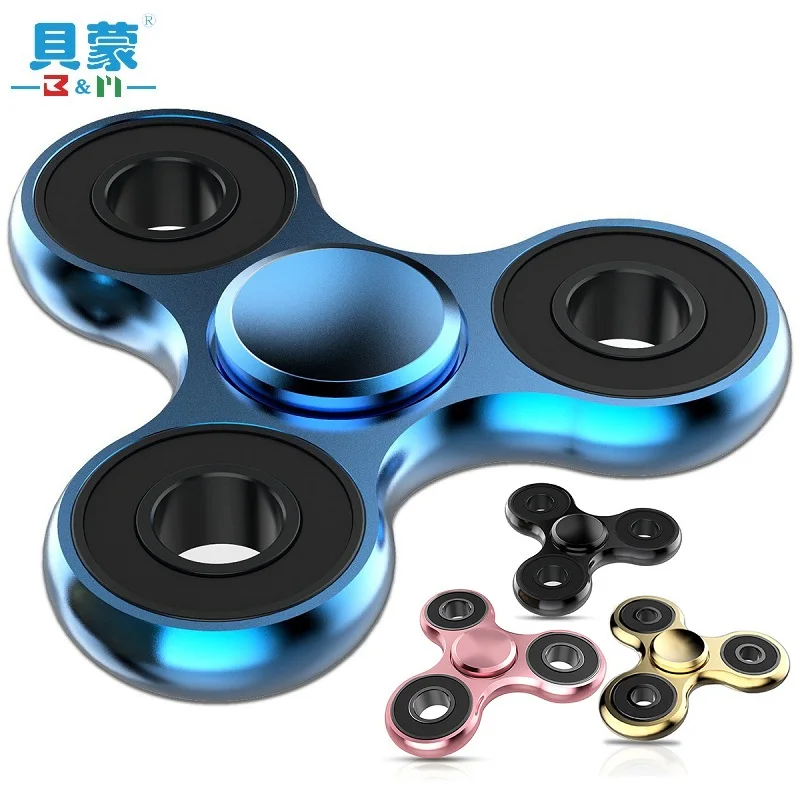 Hand Spiner Metalizado Stres Toys Wheel Tri Hand Figit Spinner Fidget ...