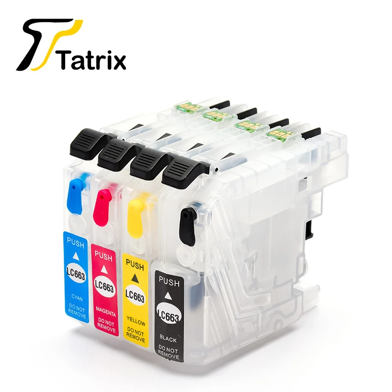 Tatrix Untuk Brtoher LC663 MFC J2320 MFC J2720 Cartridge Tinta Isi ...