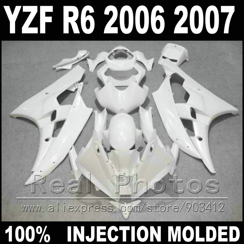 Motomarts Fit Body Kit For Yamaha R6 Fairing 06 07 Injection Molding ...