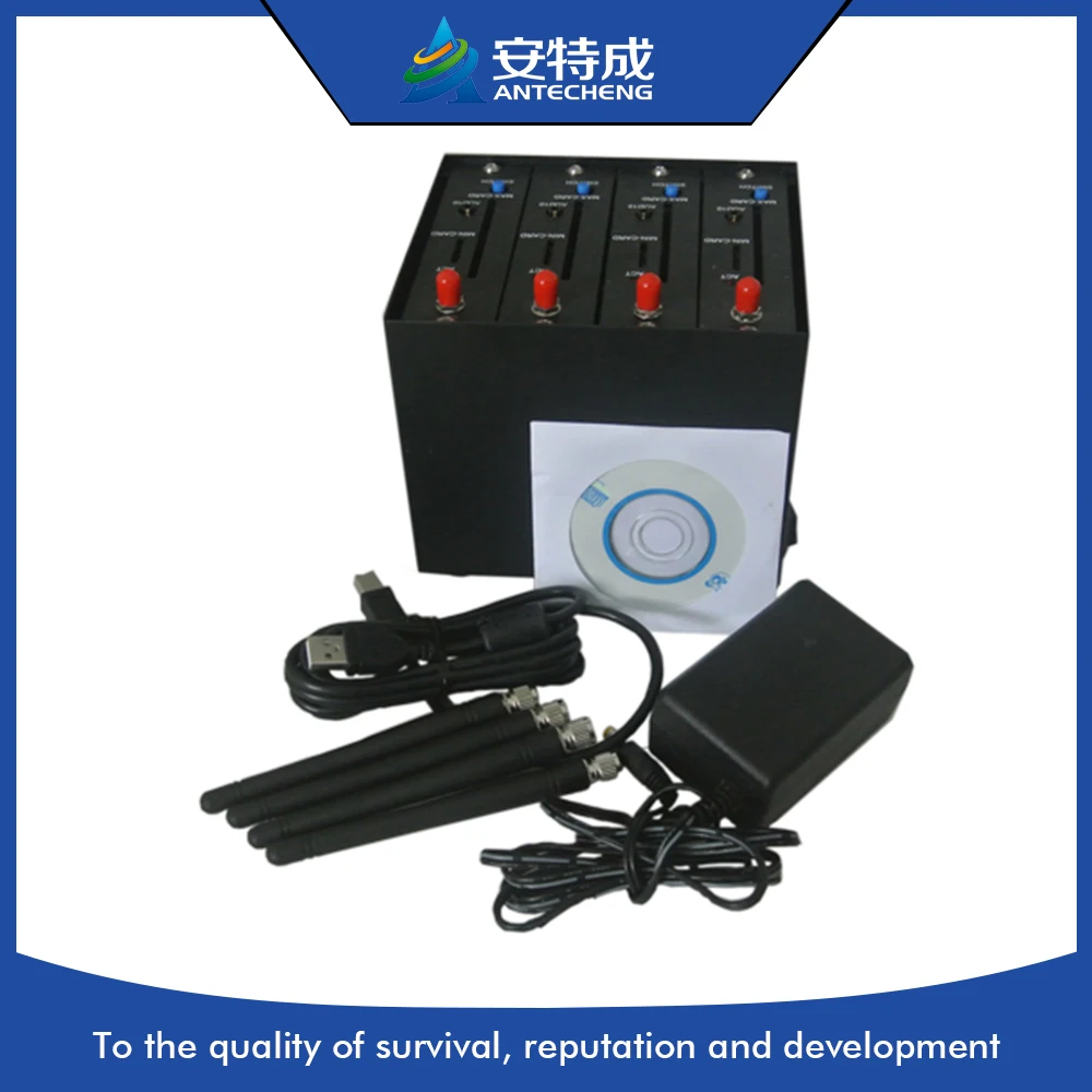 Antecheng gsm modem bulk sms machine multi sim card gsm modem 4 ports ...