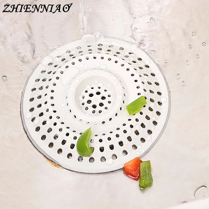 1 PCS new Colorful Round Silicone 2016 Kitchen Sink Filter Sewer Drain ...
