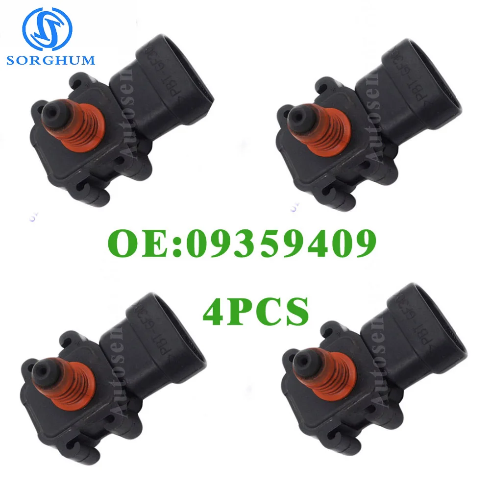 4PCS 09359409 NEW MANIFOLD ABSOLUTE PRESSURE MAP SENSOR FOR GM BUICK ...