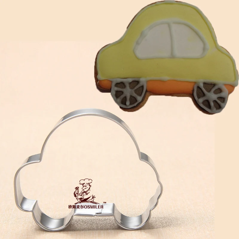 10pcs cartoon car Cookie Cutter Moldes Metal Fondant Cake Decor Tools ...