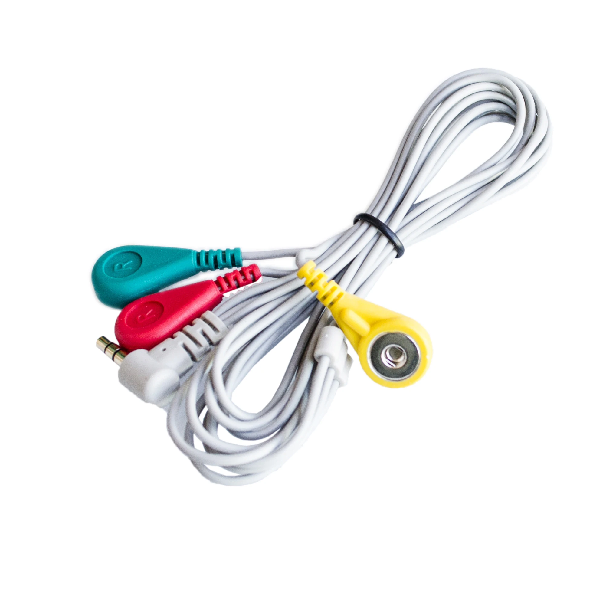 Electrode Lead Wire Ecg Lead Wire 3 Lead Wire 35 Headphone Plug Module Winder In Integrated