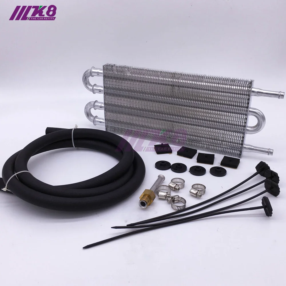 4 Row UNIVERSAL ALUMINUM REMOTE TRANSMISSION OIL COOLER/AUTO-MANUAL ...