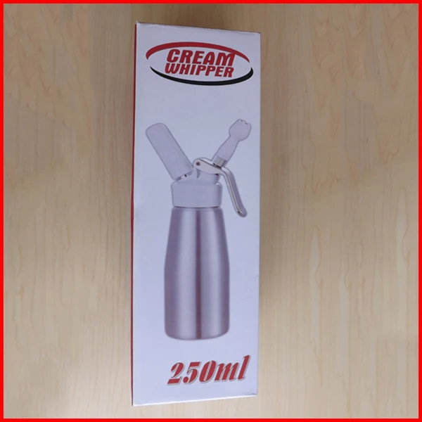 Free shipping Aluminum metal body whip coffee dessert fresh tools 250ml ...