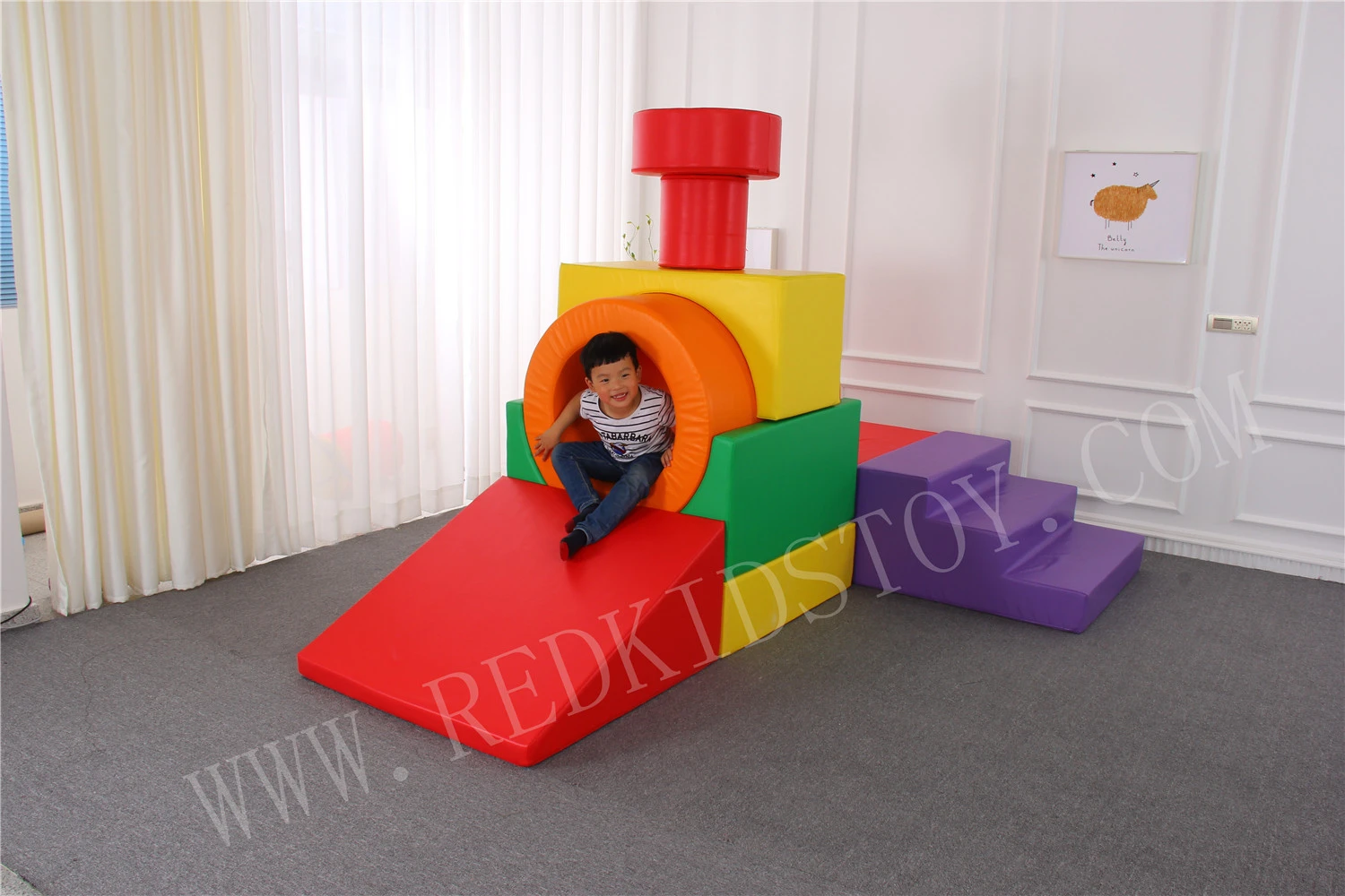 Custom made Safety Soft Playground Kids Indoor Sponge Play Equipment ...