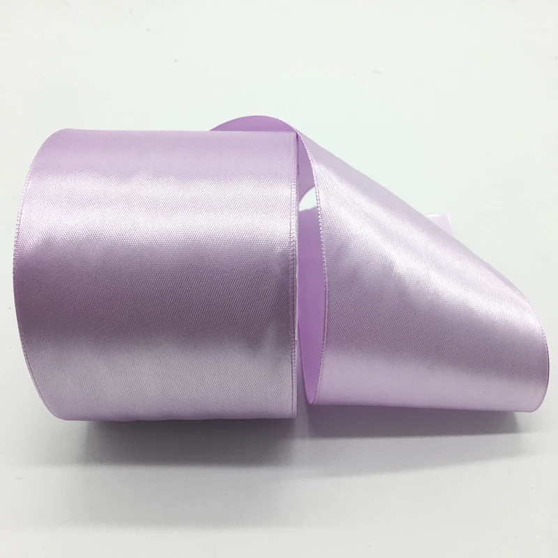 5Yards 75mm Light purple Polyester Ribbon Silk Satin Ribbon Wedding ...