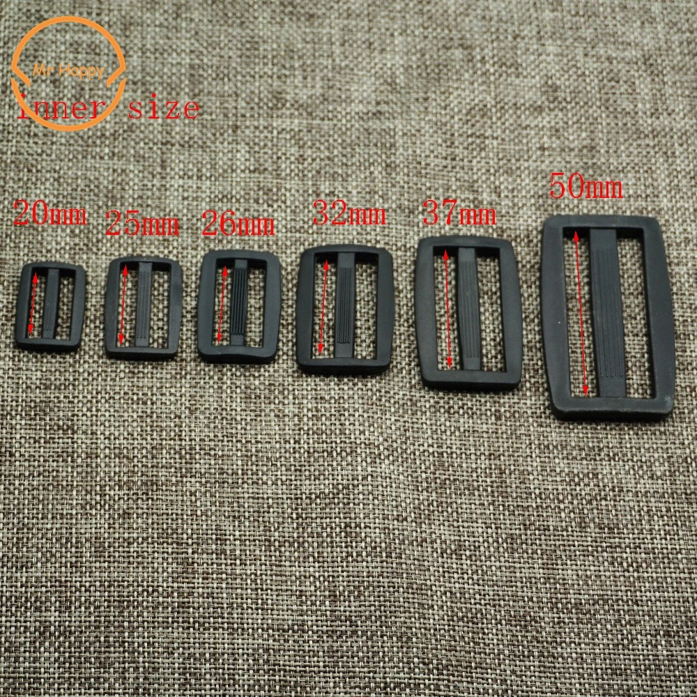 10pcs Nylon/POM Buckle 15mm/20mm/25mm/32mm/38mm/50mm Adjustable Buckles ...