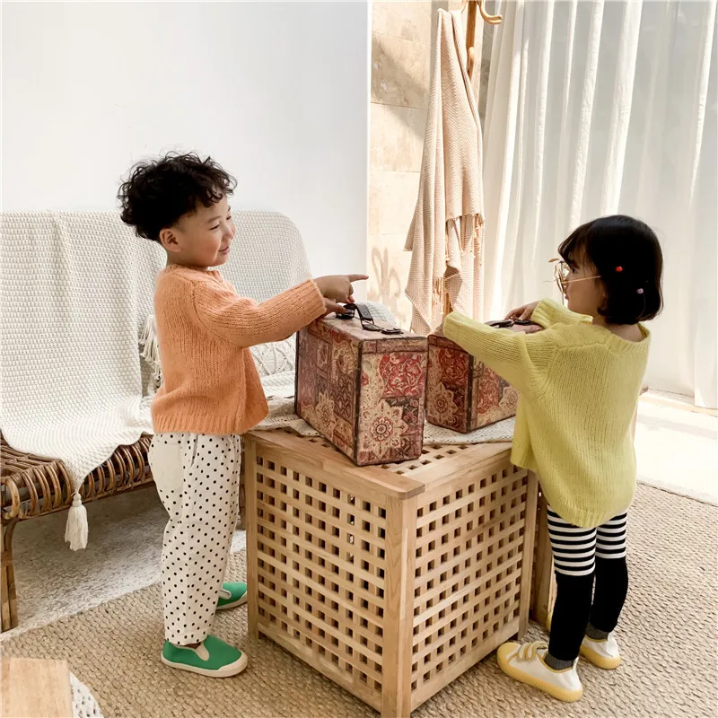 Kim Hyun-стиль, мода для девочек, Свободные Повседневные свитера ярких ...