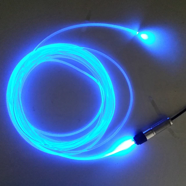 Blue Fiber Optics Lights