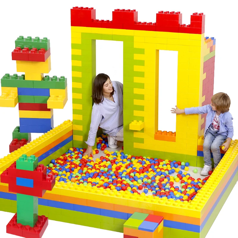 Extra Large Particles Building Blocks 4 Types Assembled Castle MOC DIY ...