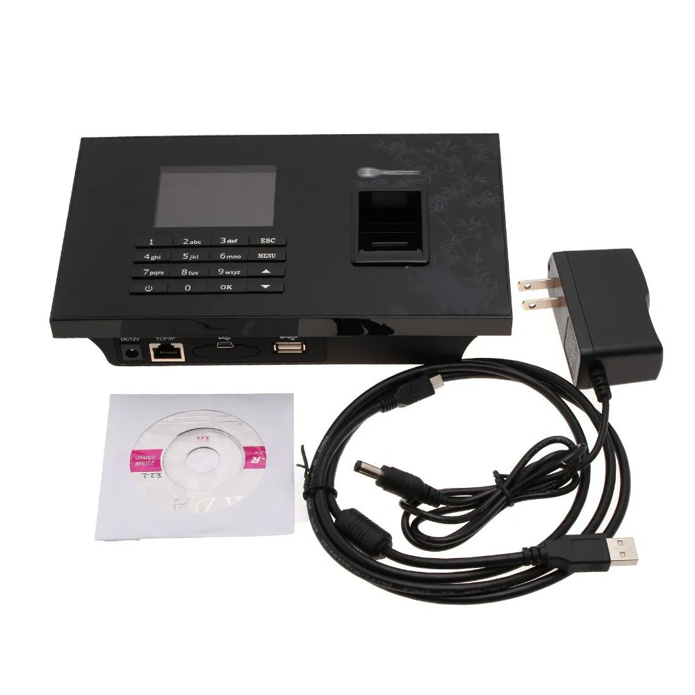 Biometric Fingerprint Attendance Time Clock with ID Card Reader + TCP ...