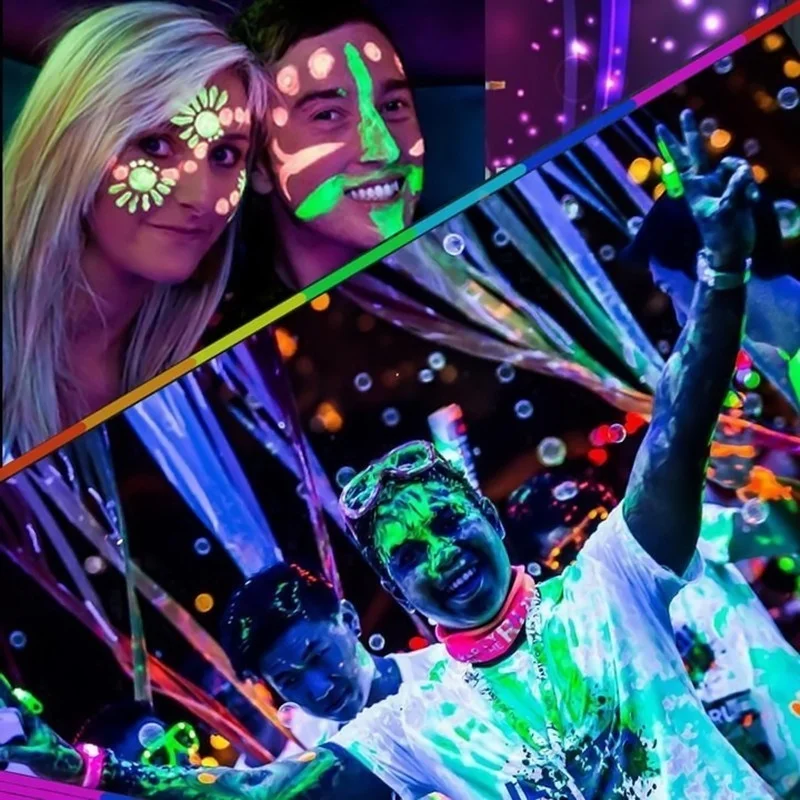 Neon Rave Face Paint