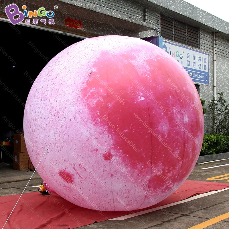free shipping 10 feet DIA. inflatable pink red moon balloon for ...