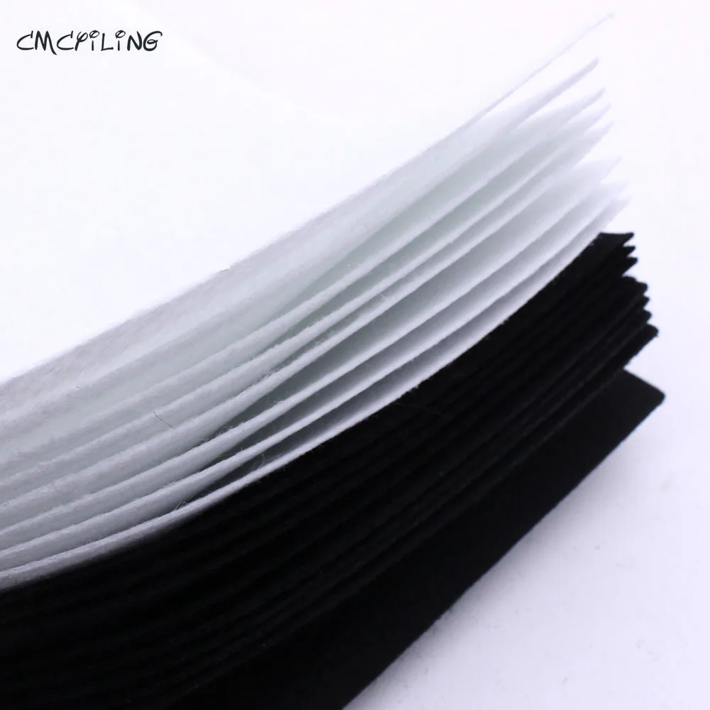 Black White 1mm Hard Felt Sheets For Felt Craft Diy Craft Arts Crafts ...