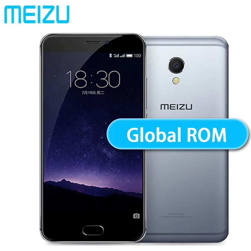 Original Meizu MX6 4GB RAM 32GB ROM 4G LTE Global Firmware MTK Helio X20 Deca Core Mobile Phone ...