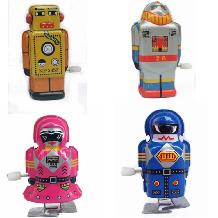 Antique Style Tin Toy Wind Up Toys Robots iron Metal Models for ...
