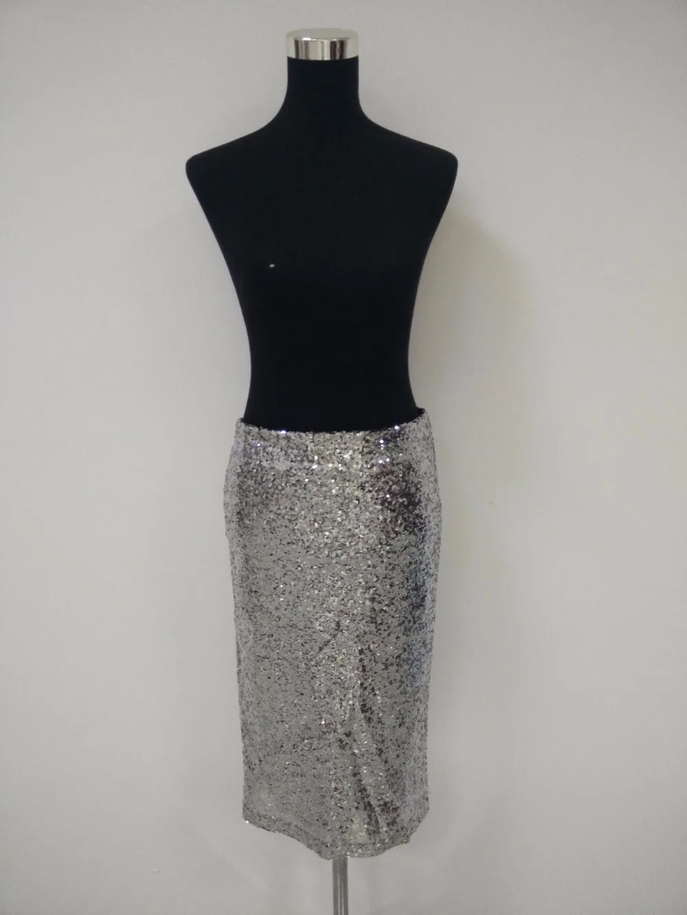 Sexy Party High Waist Glitter Sequin Skinny Pencil Sequin Skirts