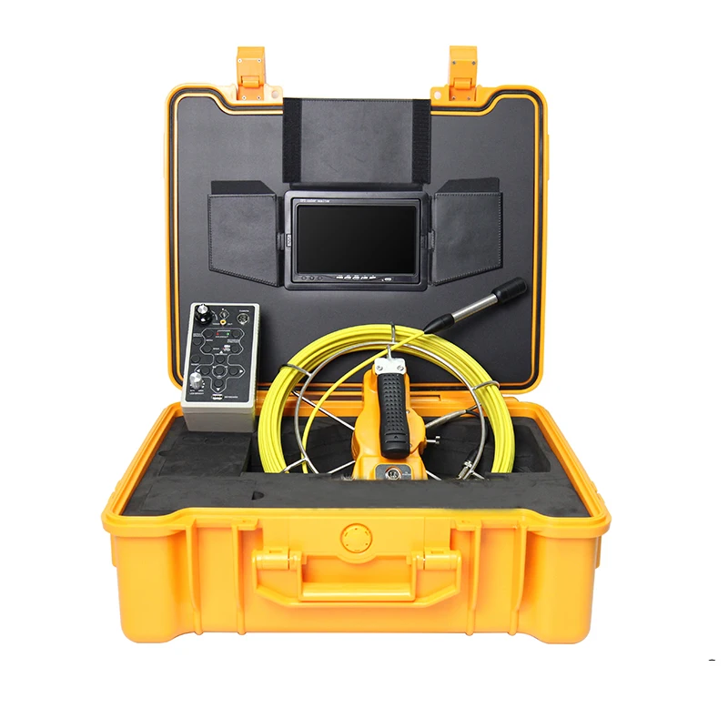 Pipe Inspection Camera 50m Cable 7'TFT Monitor Video Borescope SD Card ...