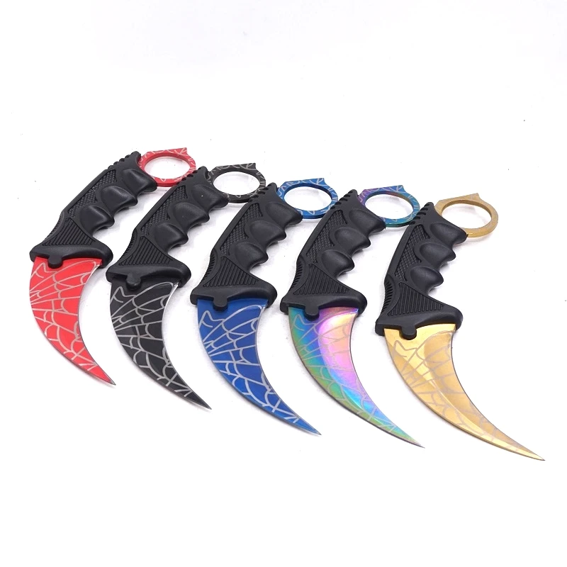 Csgo Karambit 나이프 캠핑 사냥 훈련 나이프 포켓 서바이벌 전술 cs go Claw Knives 야외 EDC 도구|칼| - AliExpress