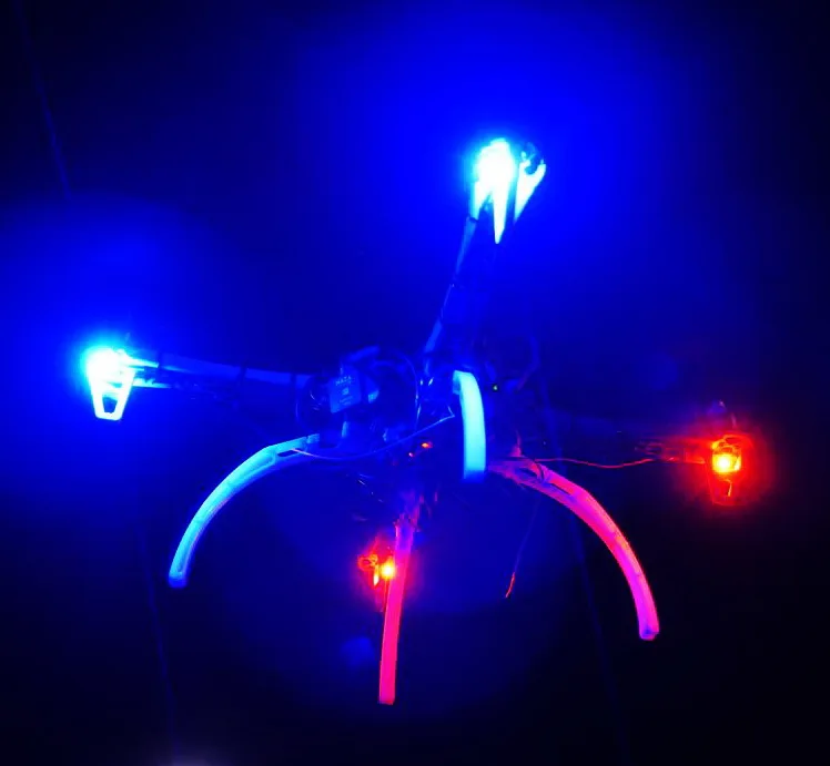 Diy Model Aircraft Uav Led Night Lights Flashing Lights Breathe Light ...