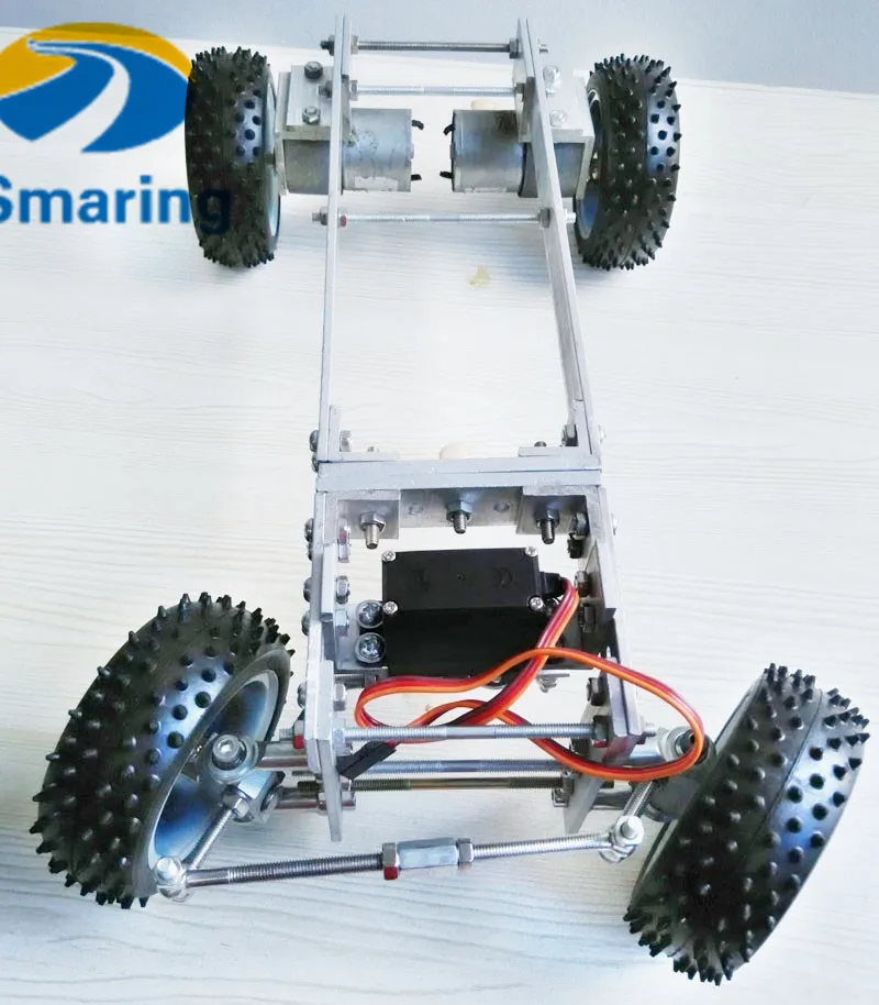 Metal Chassis Frame, Steering Engine Steering Robot Car Chassis ...