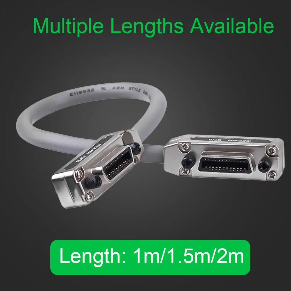 IEEE-488 Cable GPIB Cable Metal Connector Adapter Plug and Play 1M New ...
