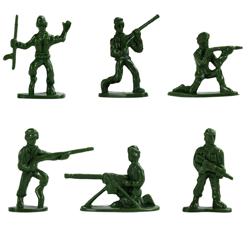 100pcs/set Military Soldiers Model 12 Types Army Mini Action Figure ...