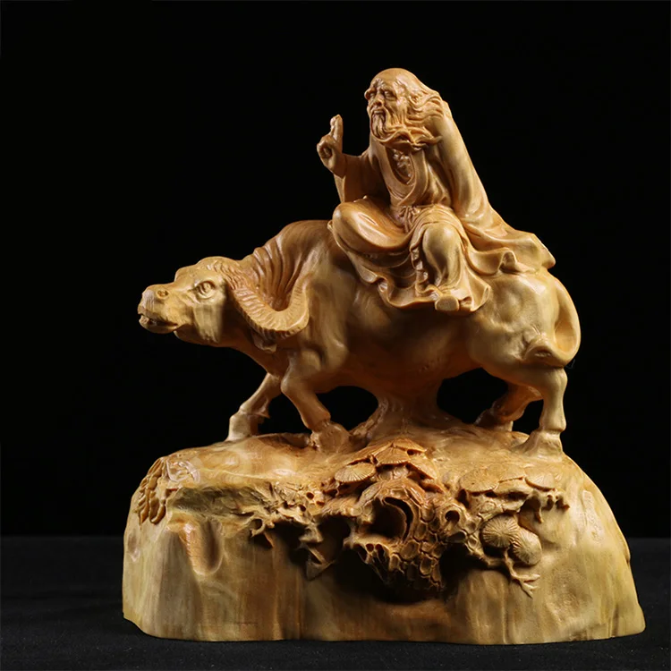 Wood Home Decoration Accessories | Lao Tzu Statue | Wood Sculpture ...