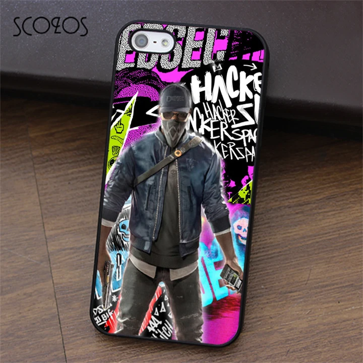 SCOZOS Watch Dogs 2 Game phone case for iphone X 4 4s 5 5s Se 5C 6 6s 7 ...
