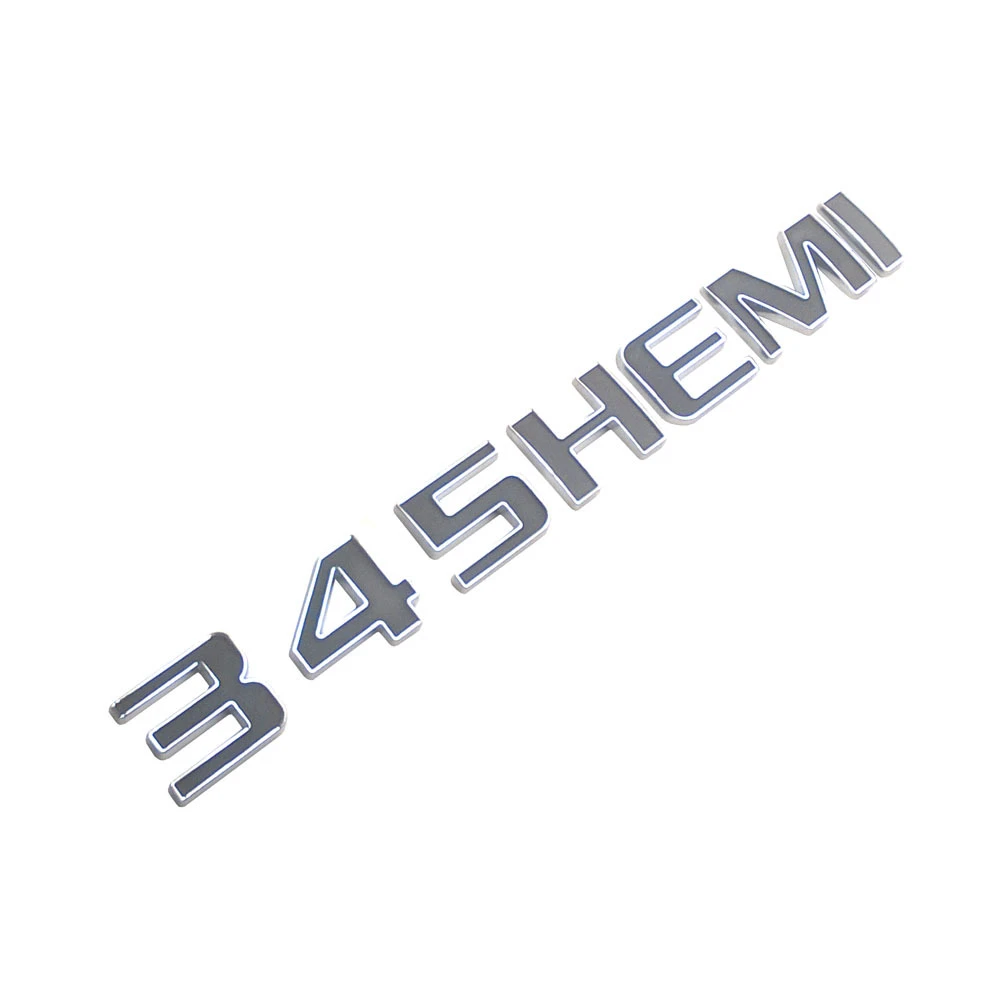 New emblem 345 HEMI for cars trucks 345 HEMI badge lettering sticker ...