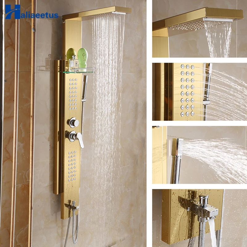 Square Shower Nozzle AYIVG Square Matte Black Brass Shower Body Jets ...