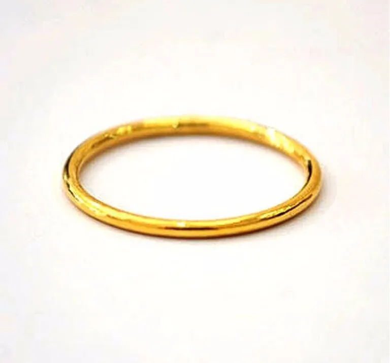 Fashion 999 Solid 24k Yellow Gold Ring /lucky Men&women Ring/ Usa Size ...
