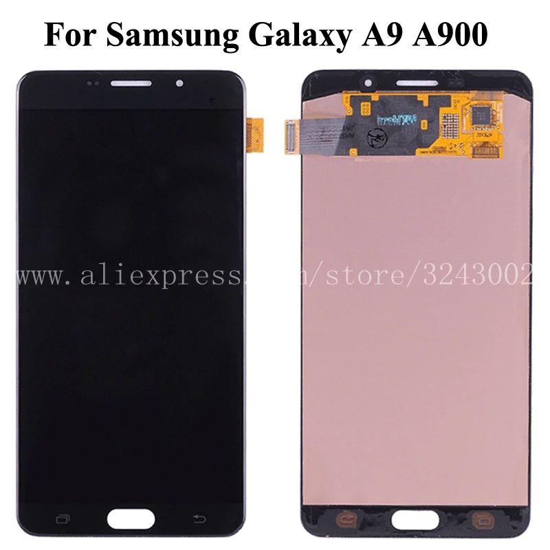 100% AMOLED Display For Samsung Galaxy A9 A9000 A900 SM A9000 LCD Screen Display with Touch ...