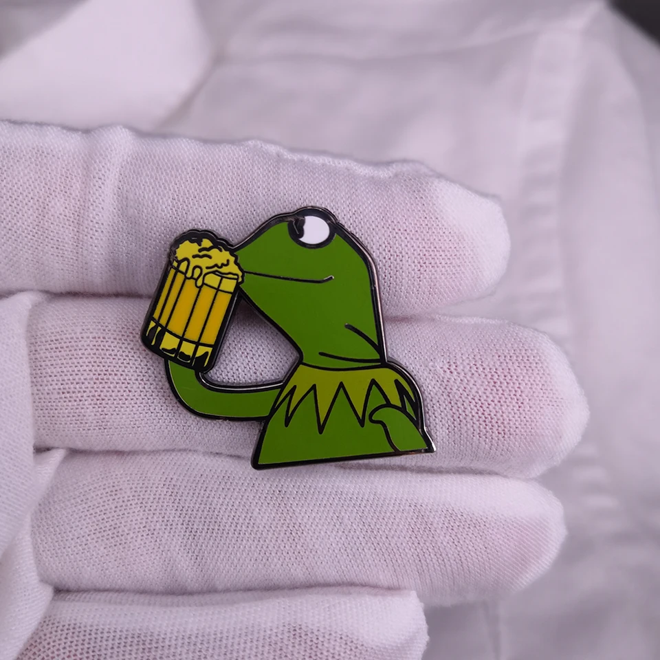 Kermit The Frog Drinking Beer