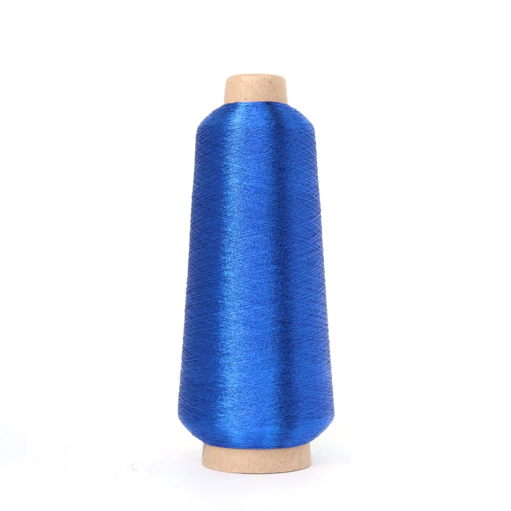Royal Blue 254Dtex High Sheen Colors 125g Metallic Embroidery Thread ...