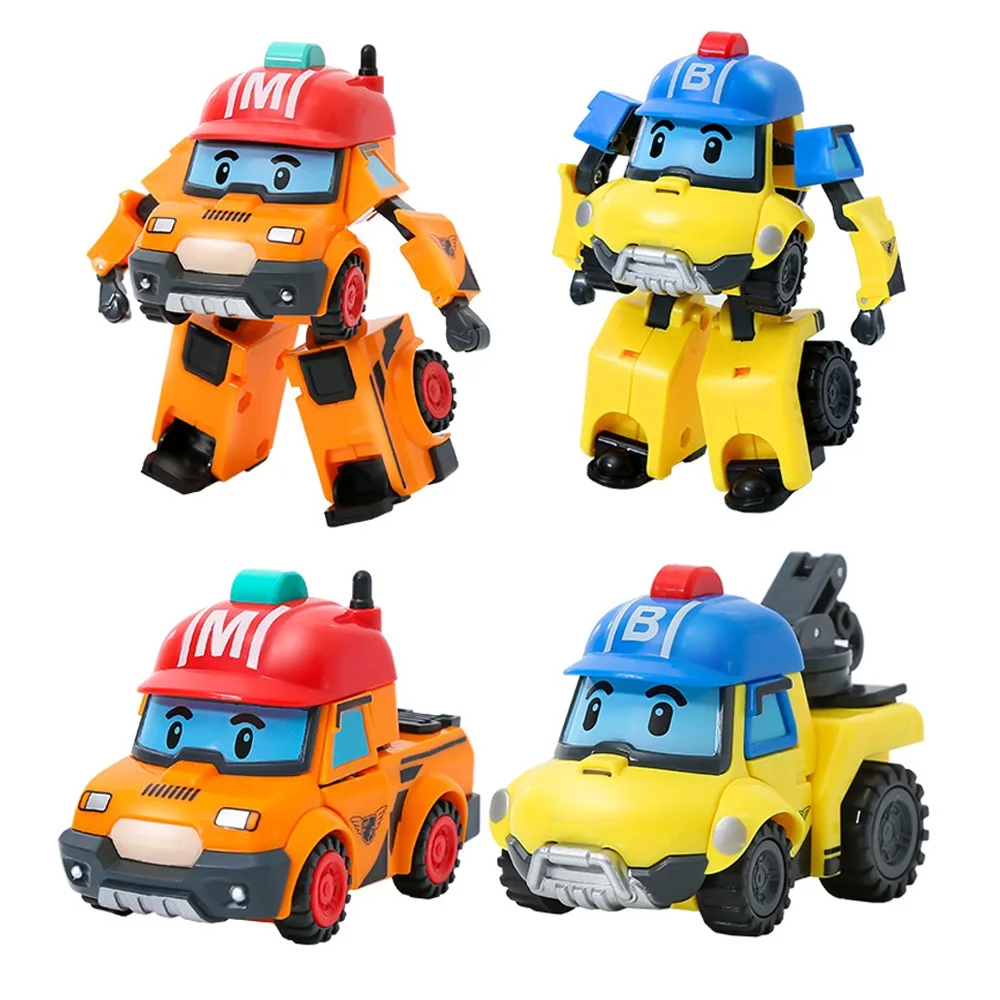 2pcs/Set children Poli Robot Deformation Toys Korea Robo car Bucky Mark ...