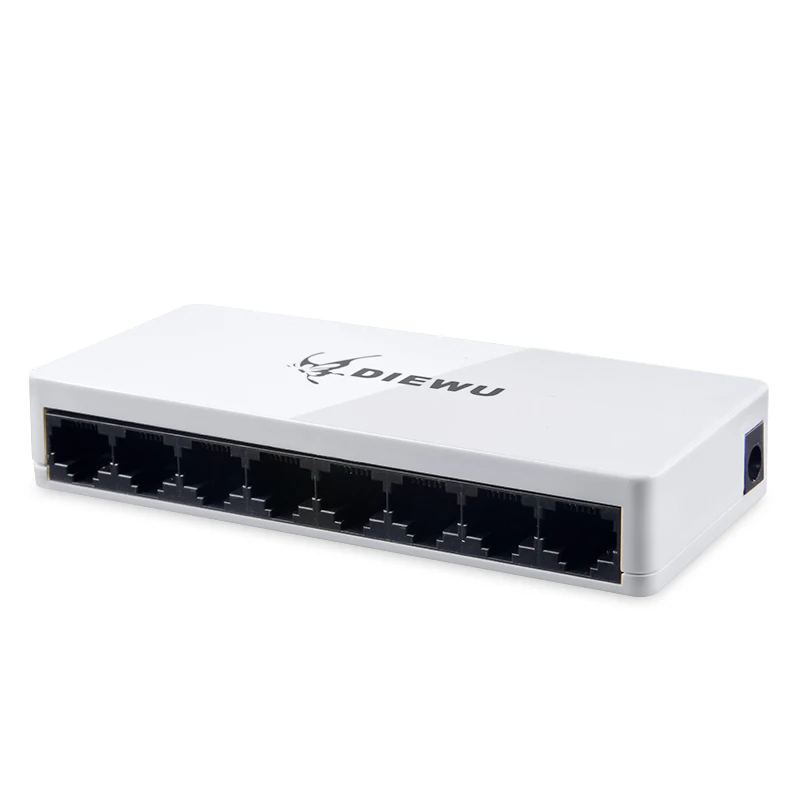 High Performance Mini Network Switch HUB 8 Port 10/100Mbps Fast LAN ...