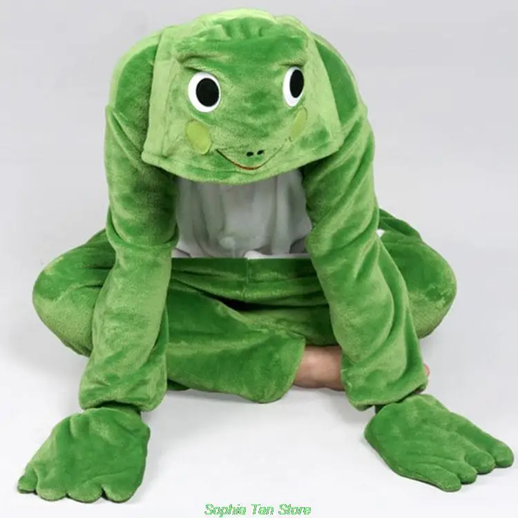 2014 Novelty Animal Frog For Halloween Christmas Party Flannel Cosplay ...