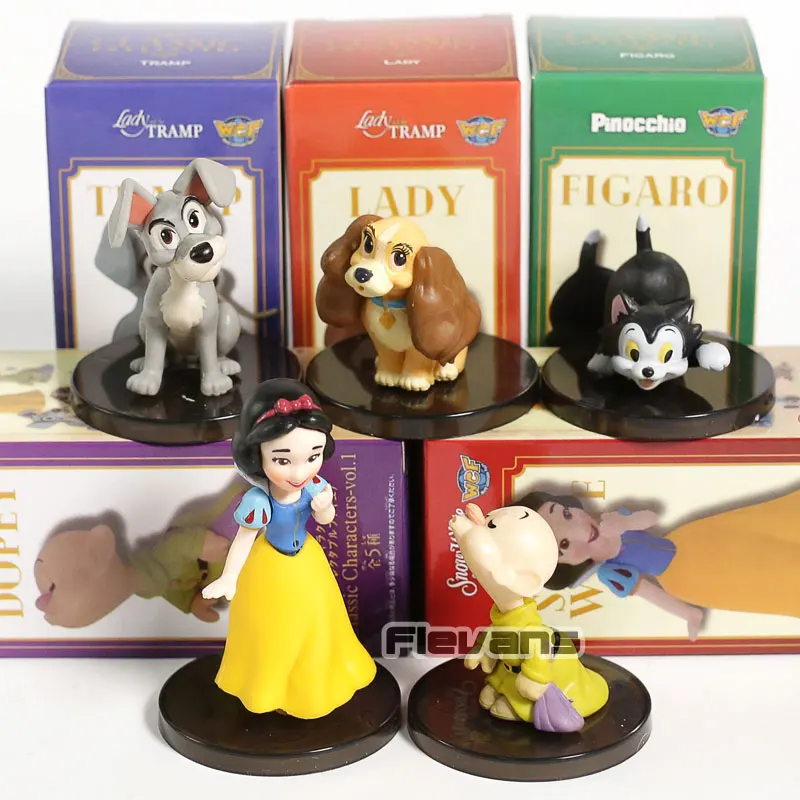 Classic Cartoon Character Snow White Dopey Tramp Figaro Peter Pan ...