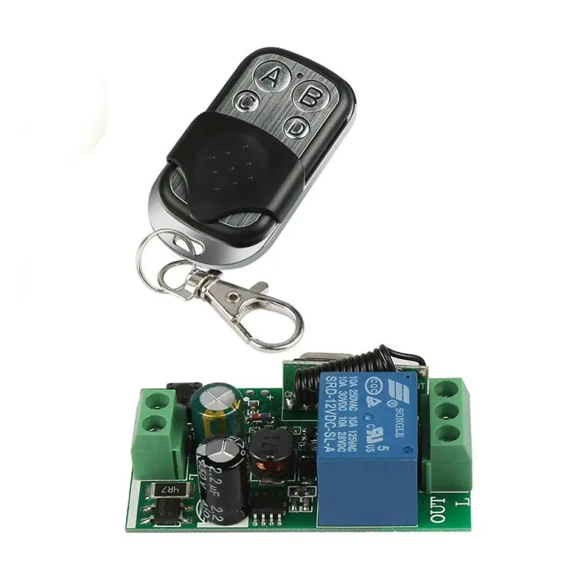 433MHz RF 4CH Remote Control Learning Code(1527) Transmitter + 1 ...