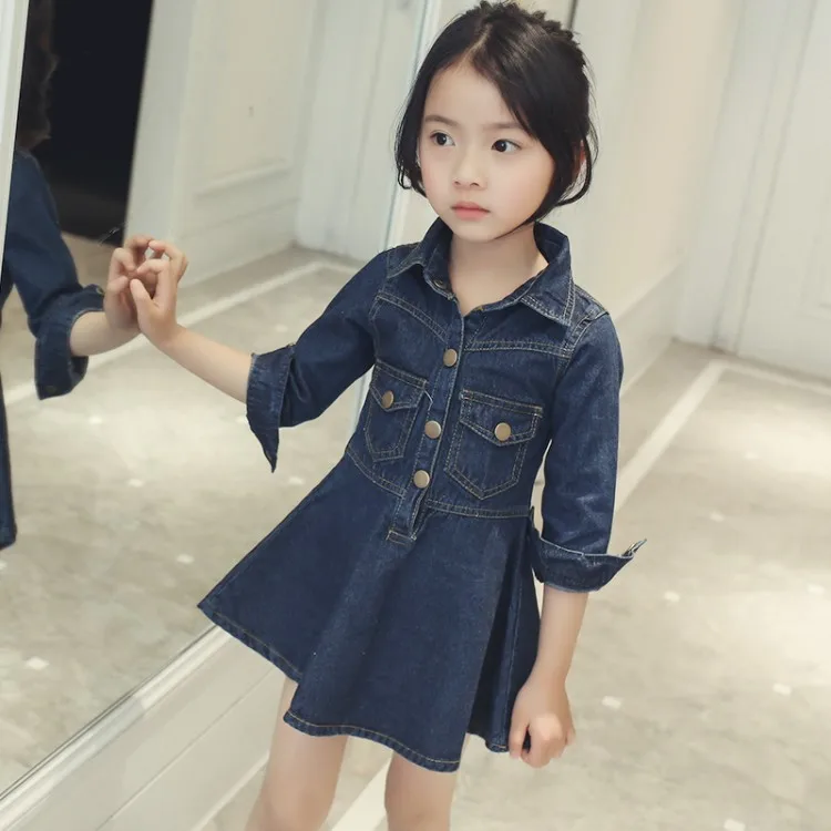 Denim Dresses Teenage Girls | Clothes Girls Denim Dress | Denim Dresses ...