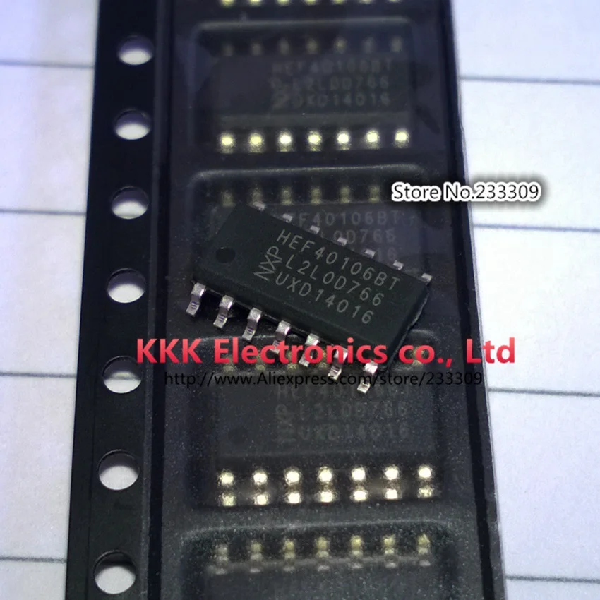 HEF40106BT HEF40106 SOP 14 Hex inverting Schmitt trigger IC New ...