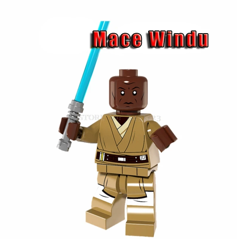 Toys Blocks Star Wars Jedi Master Yoda Windu Obi Wan Rise Of Skywalk ...