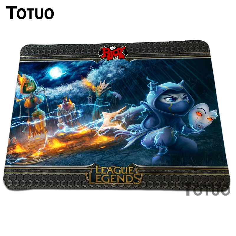 Large Gaming Mouse Pad League Of Legends Print Mousepad Locking Edge Ruibber Mice Mat For