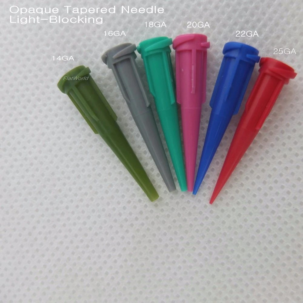 1000PCS/LOT opaque Tapered Needle/ Plastic Conical Fluid Smoothflow ...